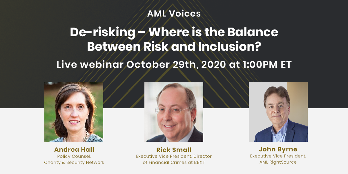 De-risking – Where is the Balance Between Risk and Inclusion?